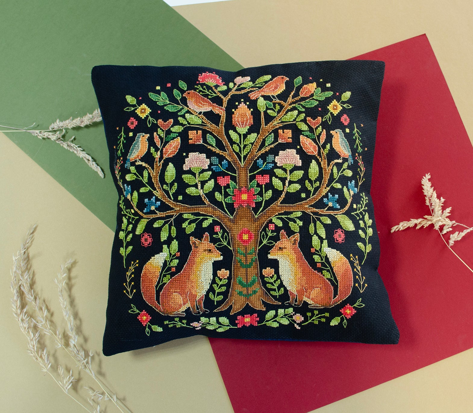 The Tree of Forest Tales Cross-stitch Kit – Erie Quilt Art